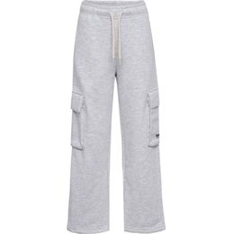 Hummel Kinder Sweat Pants "Loose Wl Cargo Sweatpant" in Grau | Gr.: 128