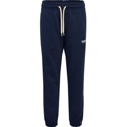 Hummel Kinder Sweat Pants "Loose Sweatpant Piping" in Blau | Gr.: 134