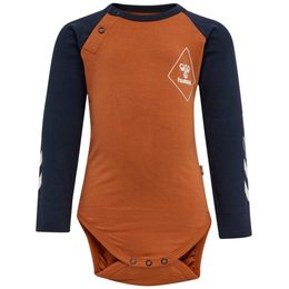 Hummel Outdoor Overall "Ceasar Body Longsleeve" in Braun | Gr.: 80