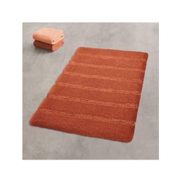 Kleine Wolke Badteppich Monrovia in terracotta | Gr.: 60 x 60 cm