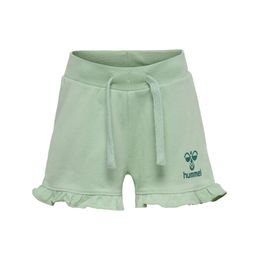 Hummel Kinder Short "Talya Ruffle Shorts" in Grün | Gr.: 68
