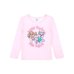 Langarmshirt PAW PATROL Skye mit Glitzer in Rosa | Gr.: 116