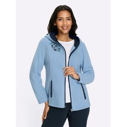 Sieh an! Fleecejacke in eisblau-marine | Gr.: 42