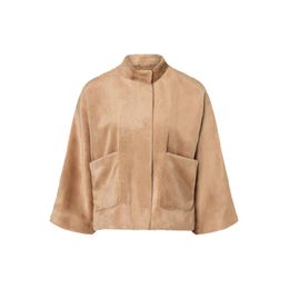 More & More More & More kuschelweiche Kunstfell-Jacke in warm camel | Gr.: 42