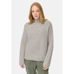 Camel Active Strickpullover mit Stehkragen in Grau | Gr.: M