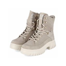 Rieker Schnürstiefel in beige | Gr.: 42