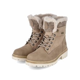 Remonte Schnürstiefel in beige | Gr.: 39