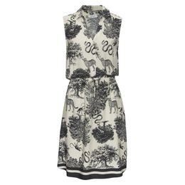 Lascana Hemdblusenkleid in creme-schwarz bedruckt | Gr.: 36