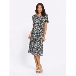 WITT WEIDEN Jerseykleid in schwarz-ecru-bedruckt | Gr.: 38