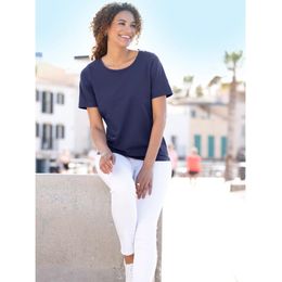 WITT WEIDEN Kurzarm-Shirt in marine | Gr.: 42