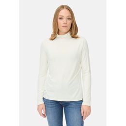 Camel Active Langarmshirt mit Stehkragen in Milchwei&szlig; | Gr.: L