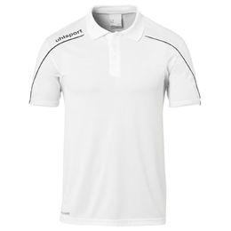 Uhlsport Polo "Stream 22 Polo Shirt" in Weiß | Gr.: 164