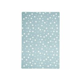 Snapstyle Kinder Spiel Teppich Sterne in Mintgrün | Gr.: 100x100 cm