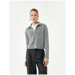 KOTON TSHIRT LS in Anthrazit | Gr.: M