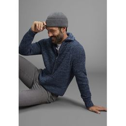 MAN'S WORLD Man's World Strickjacke in blue melange | Gr.: L