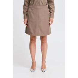 b. young BYMMMIDDE SHORT SKIRT - A-Linie in Walnut Melange | Gr.: 44