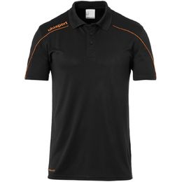 Uhlsport Polo "Stream 22 Polo Shirt" in Schwarz | Gr.: 140