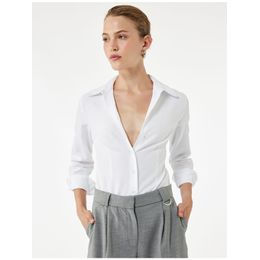 KOTON SHIRTS LS BSC in Weiß | Gr.: 38