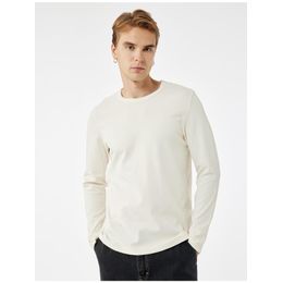 KOTON TSHIRT LS in Ekru | Gr.: XL