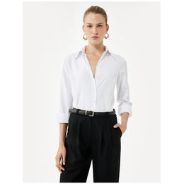 KOTON SHIRTS LS BSC in Weiß | Gr.: 34