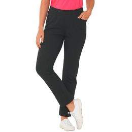 GOLDNER Kurzgr&ouml;&szlig;e: Sportive Loungehose, elastischer Bund in marine | Gr.: 23