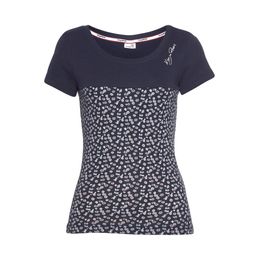 Kangaroos T-Shirt in marine-gemustert | Gr.: 44-46