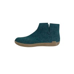 glerups Boots Ledersohle in Petrol | Gr.: 41