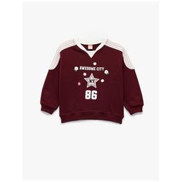 KOTON SWEATSHIRTS in Bordo | Gr.: 92/98