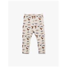 KOTON SWEAT BOTTOMS in Ekru Gemustert | Gr.: 4-6 Jahre