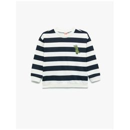 KOTON SWEATSHIRTS in Marineblau Gestreift | Gr.: 92/98