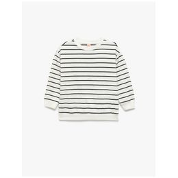 KOTON SWEATSHIRTS in Ekru Gestreift | Gr.: 92/98