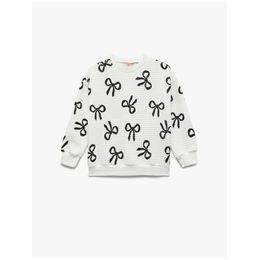 KOTON SWEATSHIRTS in Weiß Gemustert | Gr.: 3-4 Jahre