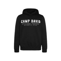 CAMP DAVID Sweatshirt Herren Gr&ouml;&szlig;e S schwarz / wei&szlig;