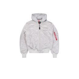 Alpha Industries Winter Jacket 'MA-1 Zip Hood' male Grey size XXXL