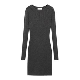 MANGO TEEN Knitted dress 'Ribi' female Grey size S