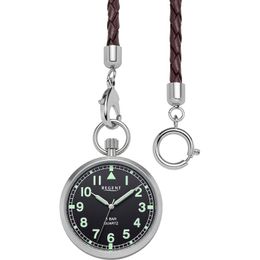 Regent Uhren REGENT Taschenuhr &raquo;P771&laquo; Quarzuhr, Herrenuhr, Leuchtindizes (Zifferblatt), Geschenkidee edelstahlfarben Sch&ouml;ne Herrentaschenuhr