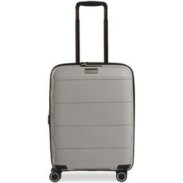 Stratic Hartschalen-Trolley »Straw + S, beige« 36 l 4 Rollen Handgepäck Reisekoffer Reisegepäck TSA-Zahlenschloss beige