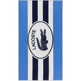 Lacoste Strandtuch »BADGE« mit Label-Applikationen marine Obermaterial: 100% Baumwolle B/L: 90 cmx160 cm