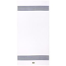Lacoste Handtuch »LCOURTLI« mit Label-Applikationen marine Obermaterial: 97% Baumwolle, 3% Polyester B/L: 70 cmx140 cm