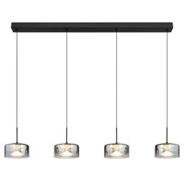 Globo LIGHTING LED Pendelleuchte »BELINDA« LED-Modul 1 Stk. Tageslichtweiß Hängelampe/Hängeleuchte/Wohnzimmer/Esstisch/elegant schwarz