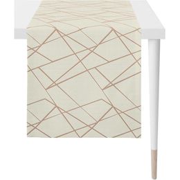 Apelt Tischläufer »Vio - Loft Style, Jacquard« natur/beige Obermaterial: 80% Polyester, 15% Viskose, 5% Leinen B/L: 46 cm x 135 cm