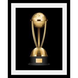 queence Bild &raquo;Pokal&laquo; Art World HD Premium Poster-Druck inkl. Holzrahmen Farbe Rahmen: schwarz + Farbe Bild(er): bunt