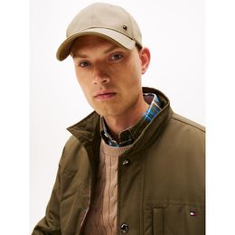 Tommy Hilfiger Baseball Cap »COTTON PANEL CAP« Größenverstellbar Harringbone Premium Quality 100% Baumwolle Camel