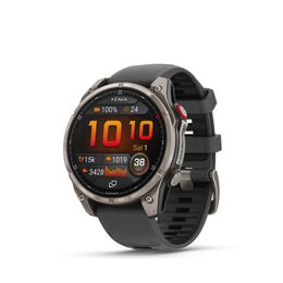Garmin Smartwatch »FENIX 8 Pro - 47 mm smarte Premium Multisport GPS-Uhr« (3, 556 cm / 1, 4 ′′) Graphit/Titanium