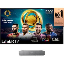HISENSE Laser-TV »120L5HA« (2.700 lm 3840 x 2160 px) schwarz Vollständiger Triple Tuner und Smart TV