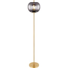 Globo LIGHTING Stehlampe »BLACKY I« E27 1 Stk. Hängelampe/Pendelleuchte/Glas/Höhe kürzbar/Esstisch messingfarben
