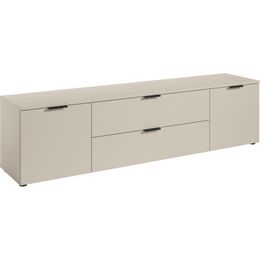 HBZ-MEBLE HBZ Lowboard »Linz TV-Unterschrank, BxHxT 180x47x40cm« 1 Stk. tlg. Breite 180cm, Lip-Griff, Melaminbeschichtung kaschmir