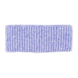 CAPO Stirnband Melange-Optik, Rippenstrick, Wollanteil violet