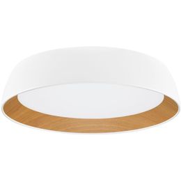 NOVA LUCE Deckenleuchte »SIGI« LED-Modul 1 Stk. Warmweiß Weiß/Holz