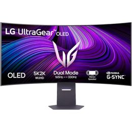 LG Curved-Gaming-OLED-Monitor »45GX950A« 113 cm/45 ′′ 5120 x 2160 px 5K2K 0, 03 Reaktionszeit 330 Hz schwarz Anschlüsse: 2x HDMI, 3x USB